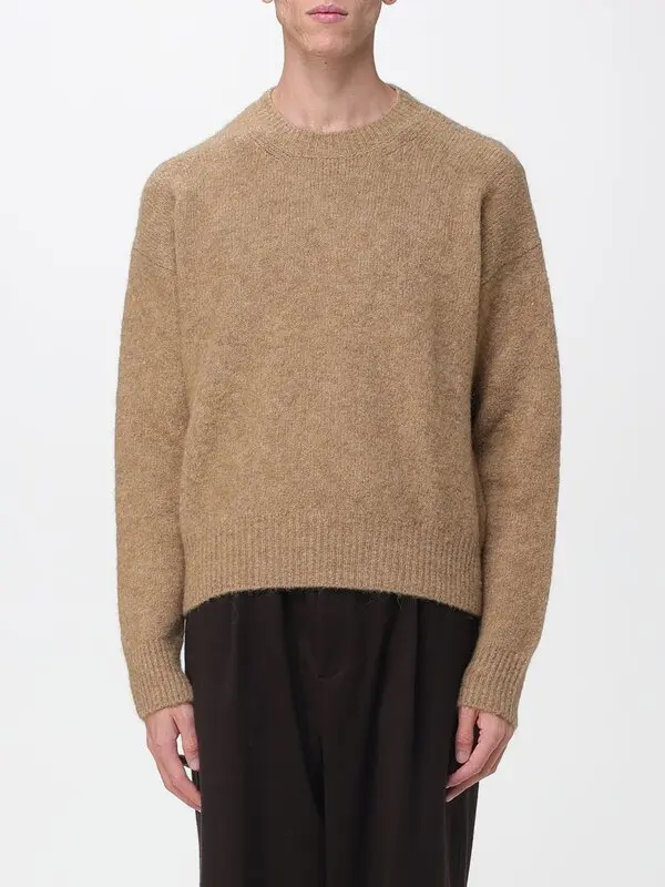 AMI Paris Crew Neck Sweater - Beige