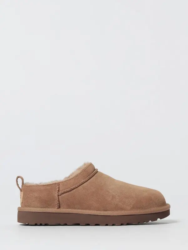 UGG Suede Leather Ankle Boots - Brown