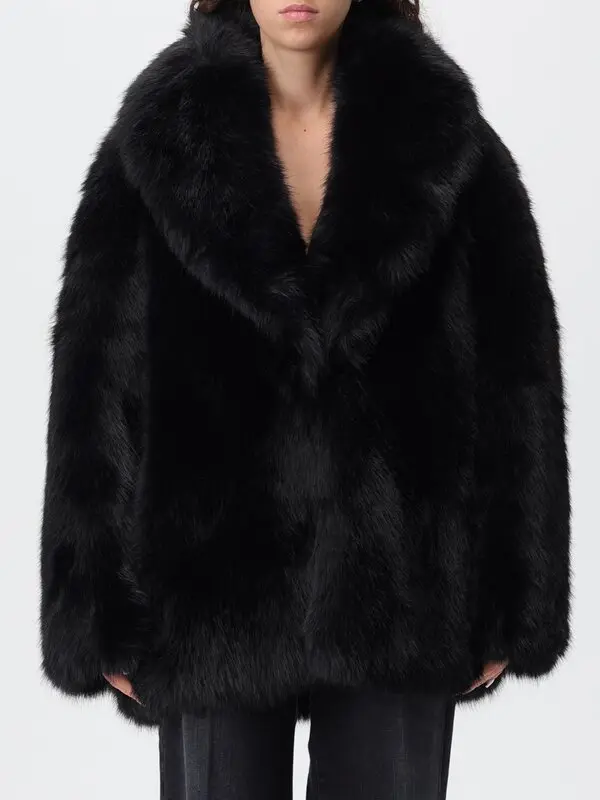 Liu Jo Fur Coat - Black