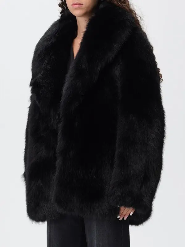 Liu Jo Fur Coat - Black