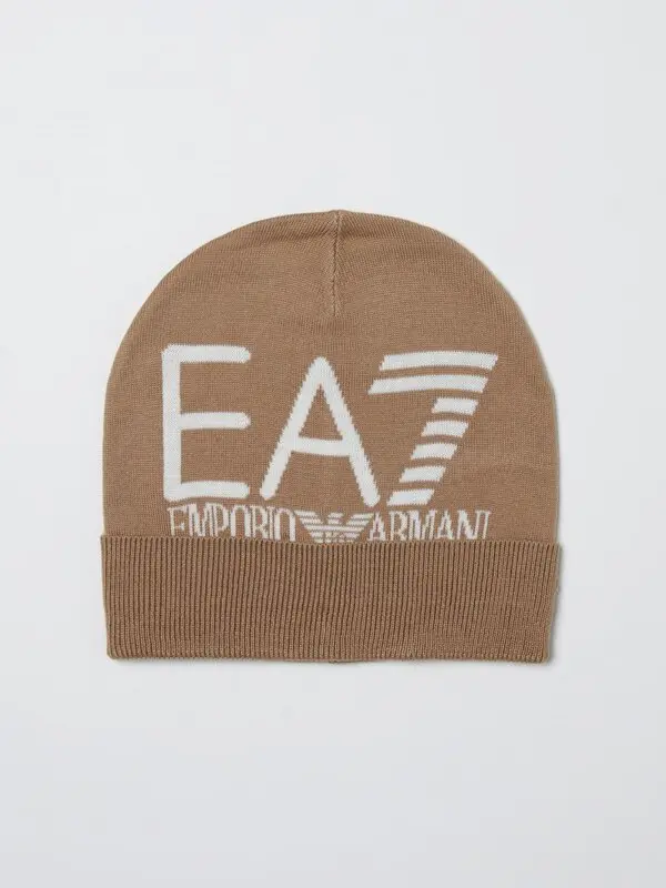 EA7 Beanie Hat - Beige