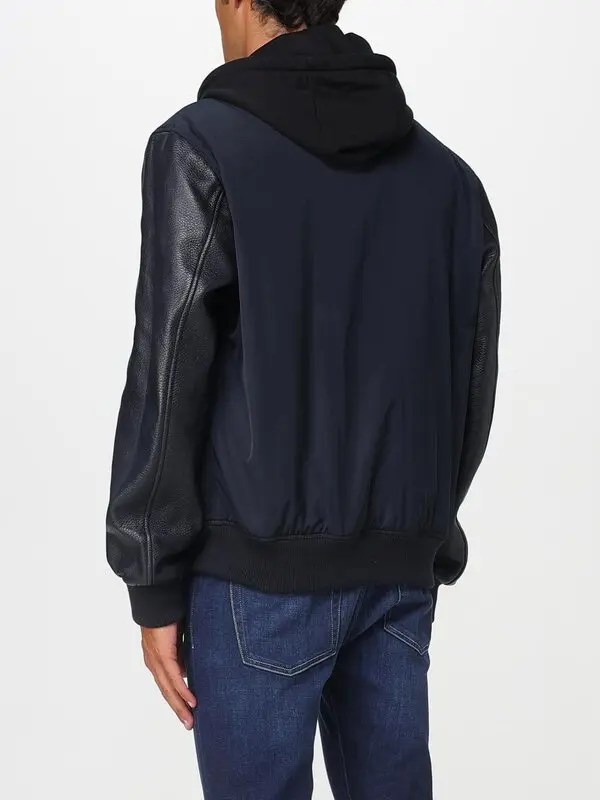 Philipp Plein Varsity Jacket With Leather Sleeves