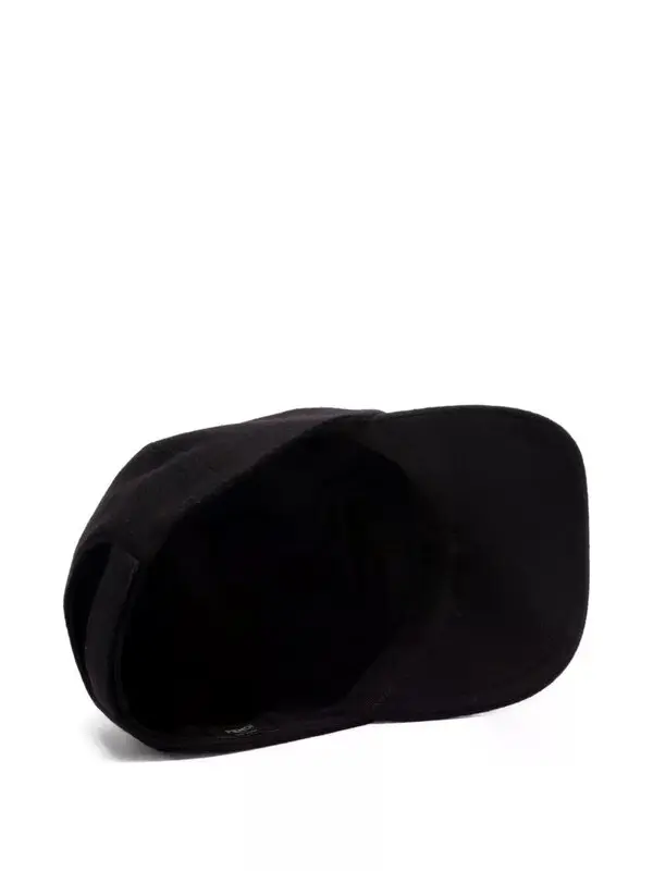 Fendi Logo-embroidered Cap - Black