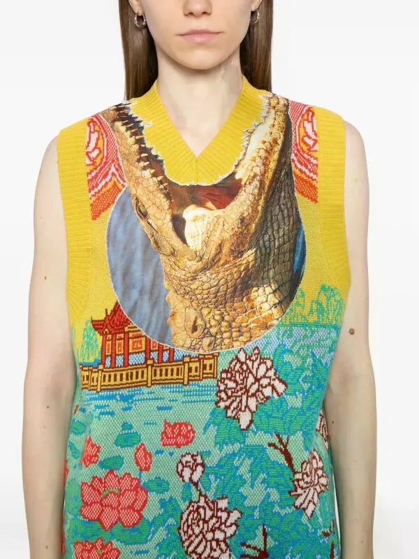 PENULTIMATE Graphic-print Vest