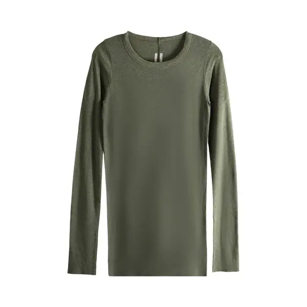 Rick Owens Ribbed Long-sleeve T-shirt - Grey