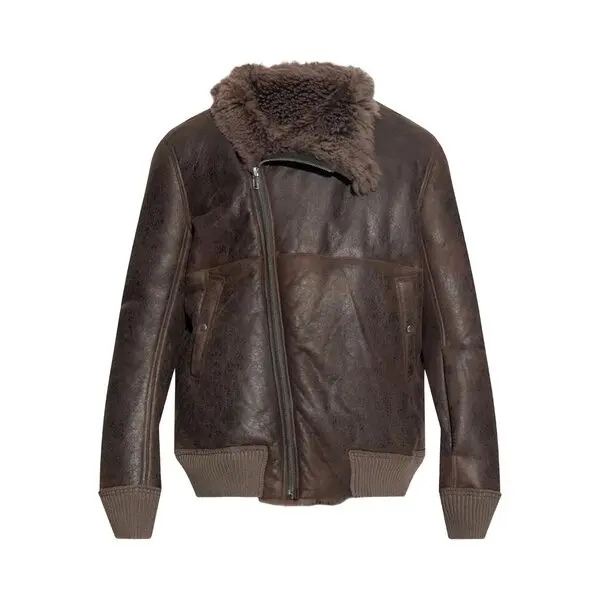 Rick Owens Bomber Jacket - Brown