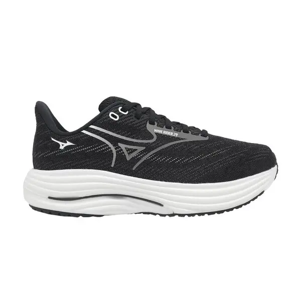 Mizuno Wave Rider 29 Super Wide Sneakers - Black