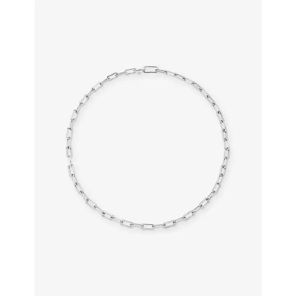 Monica Vinader Alta Mini Sterling- Chain Necklace - Silver
