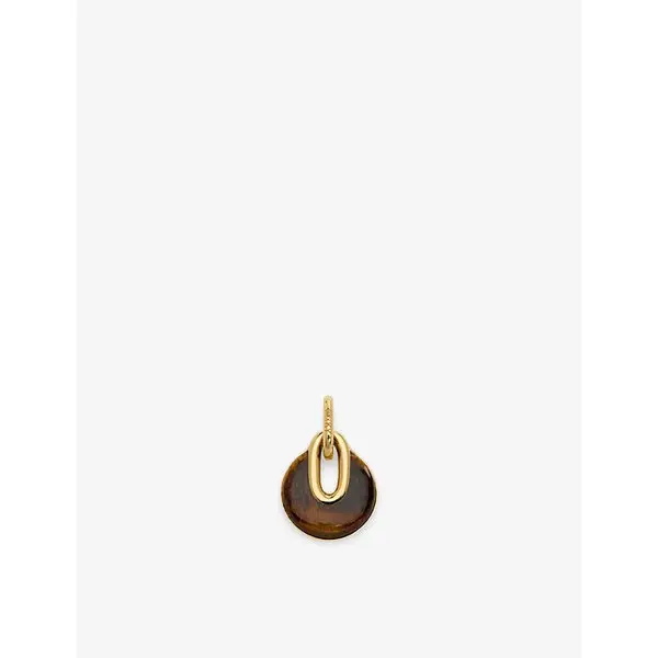 Monica Vinader Kate Young Tiger's Eye Pendant - Brown