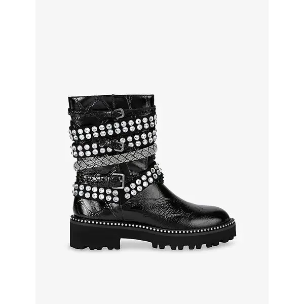Kurt Geiger Multi-strap Leather Ankle Boots