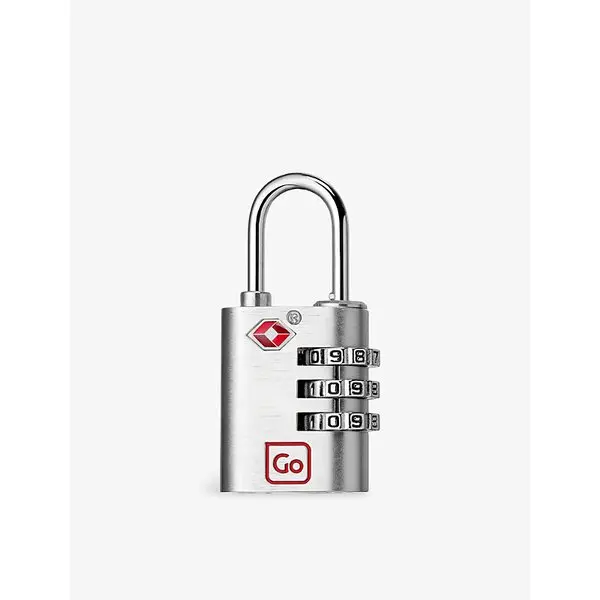 GO TRAVEL Classic Large Combi Padlock Tsa - Silver