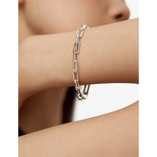 Monica Vinader Alta Mini Sterling- Chain Bracelet