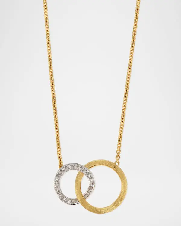 Marco Bicego Jaipur Diamond Link Necklace - Yellow Gold
