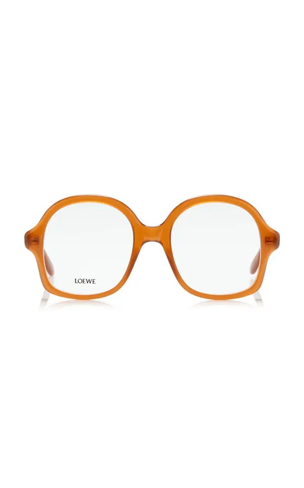 Loewe Round-frame Acetate Glasses - Brown