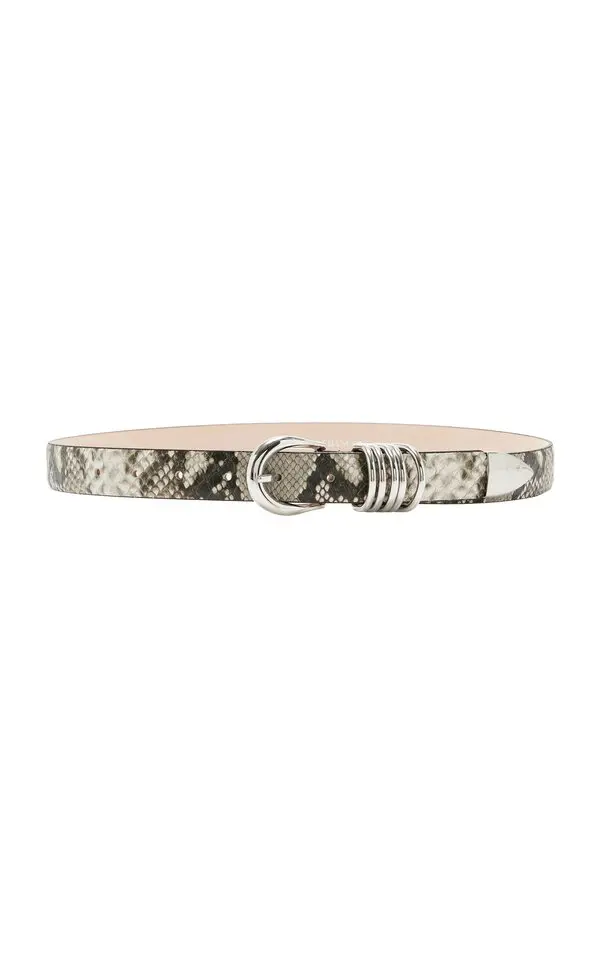 DEHANCHE Hollyhock Snake-effect Leather Belt - Python