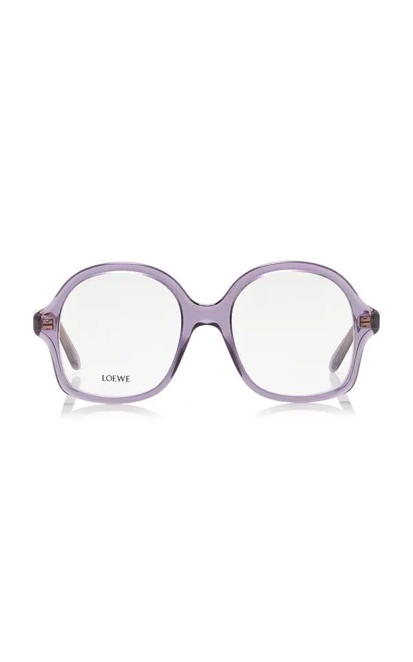Loewe Oversized Round-frame Glasses - Purple