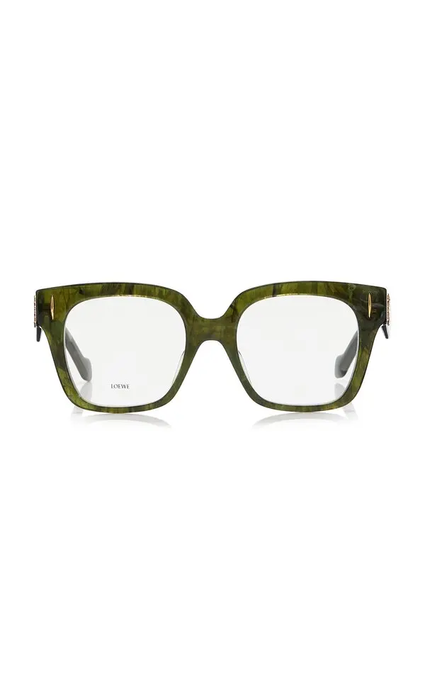 Loewe Square-frame Acetate Eyeglasses - Green