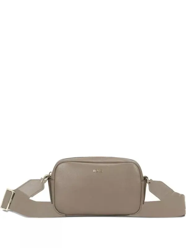BOSS Logo-plaque Zip Shoulder Bag