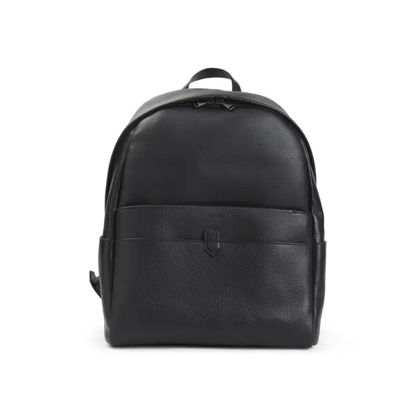 Canali Leather Backpack - Black