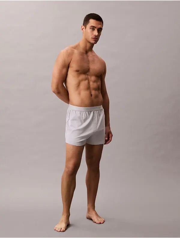 CALVIN KLEIN BLACK LABEL Calvin Klein Ck Lounge Slim Knit Boxer - Harbor Mist