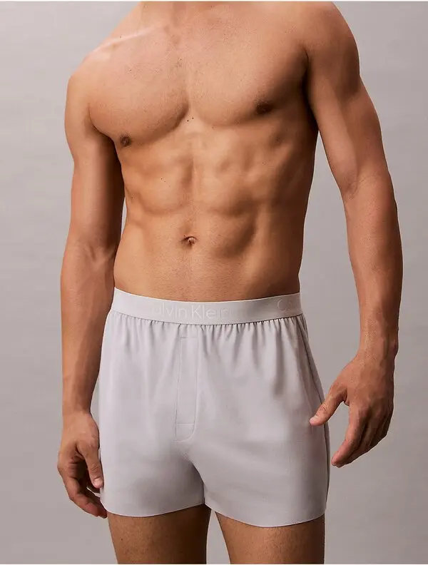 CALVIN KLEIN BLACK LABEL Calvin Klein Ck Lounge Slim Knit Boxer - Harbor Mist