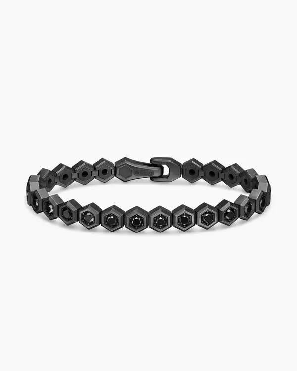 David Yurman Hex Pavé Tennis Bracelet - Black Diamond