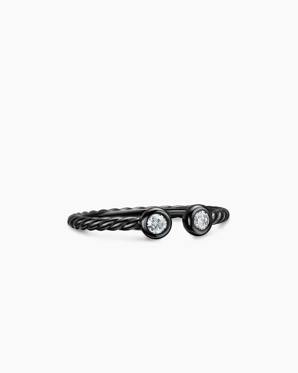 David Yurman Cable Open Round Ring - Diamond