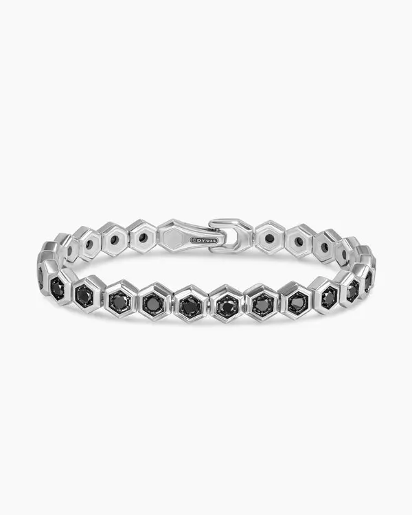 David Yurman Hex Pavé Tennis Bracelet - Black Diamond