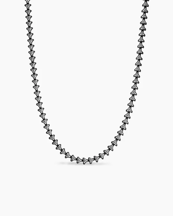 David Yurman Armory® Necklace In Black Titanium With Tsavorites - Diamond