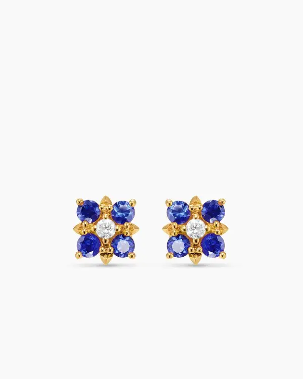 David Yurman Petite Modern Renaissance Stud Earrings - Sapphire