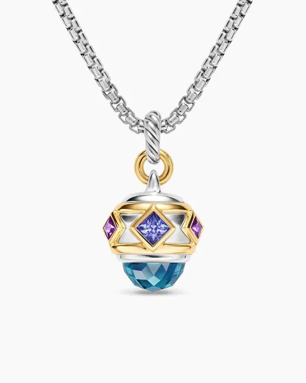 David Yurman Renaissance Amulet - Hampton Blue Topaz