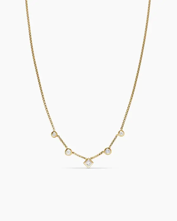 David Yurman Petite Modern Renaissance Chain Necklace - Diamond