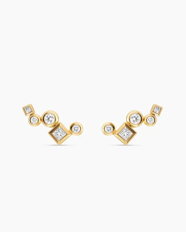 David Yurman Petite Modern Renaissance® Climber Earrings - Diamond