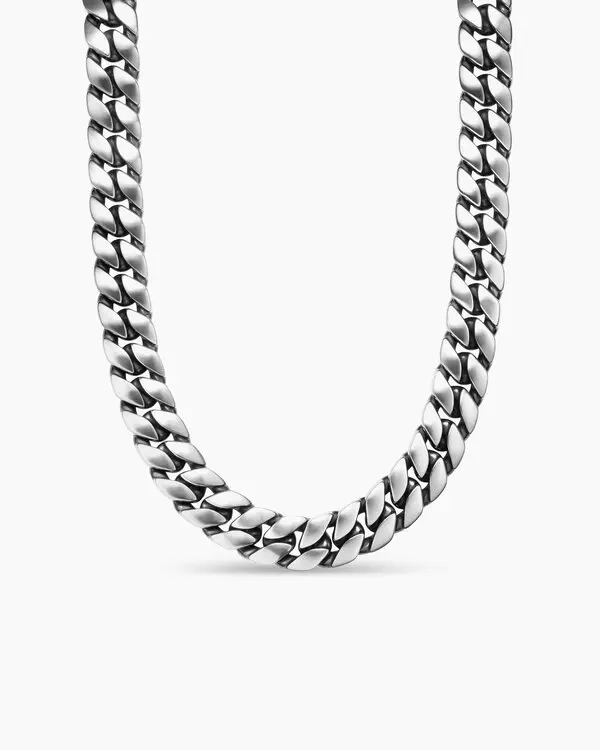 David Yurman Curb Chain Necklace - All Sterling Silver