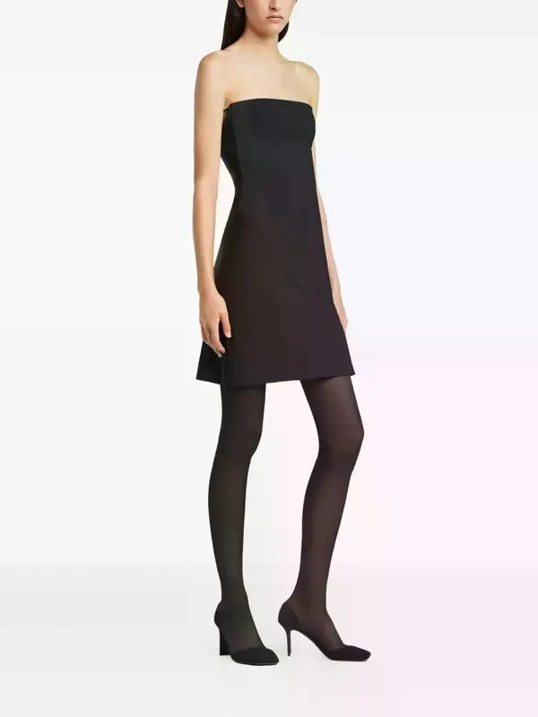 COURREGES Embroidered Strapless Mini Dress