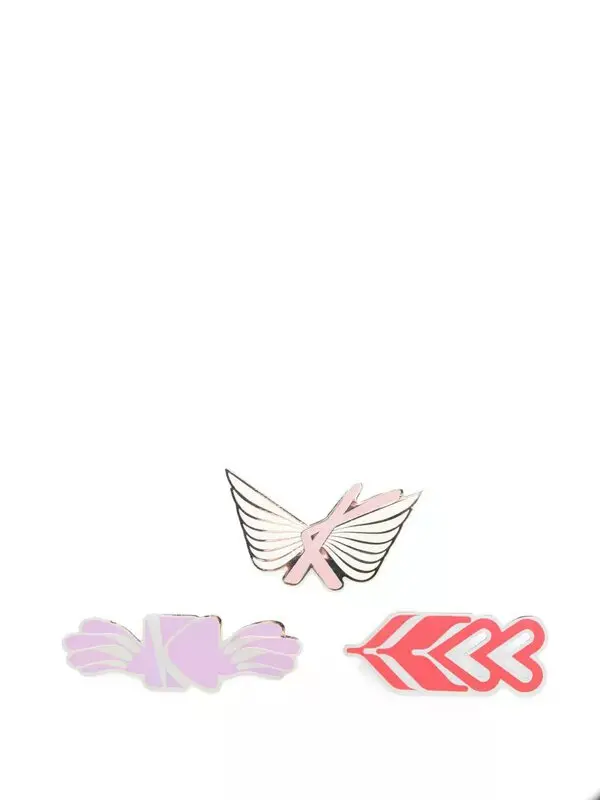 KIKO KOSTADINOV Graphic-print Pins - Silver