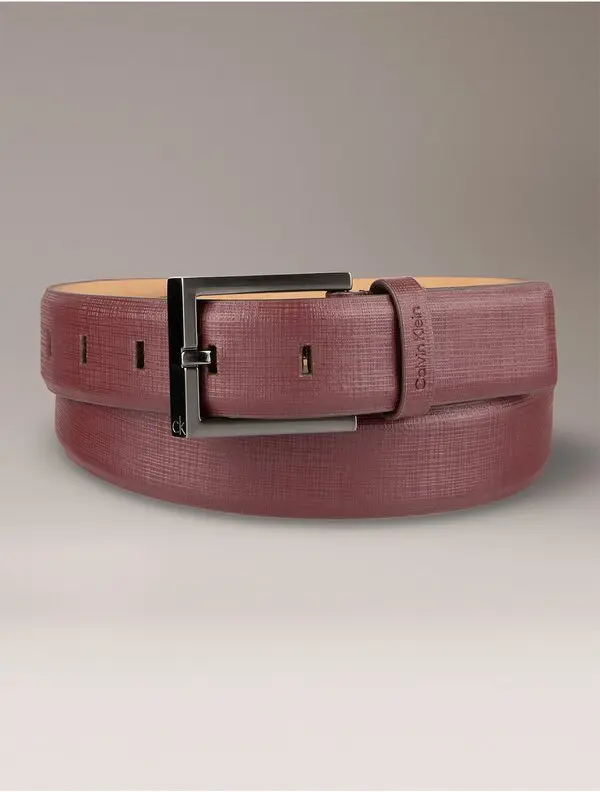 Calvin Klein Tech Harness Buckle Belt - Burgundy