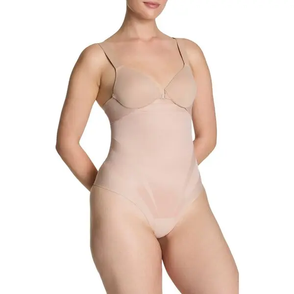 Spanx High Waist Thong - Champagne Beige