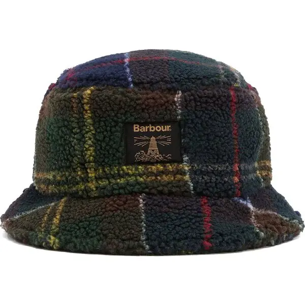 Barbour Field Tartan Fleece Bucket Hat - Classic Tartan