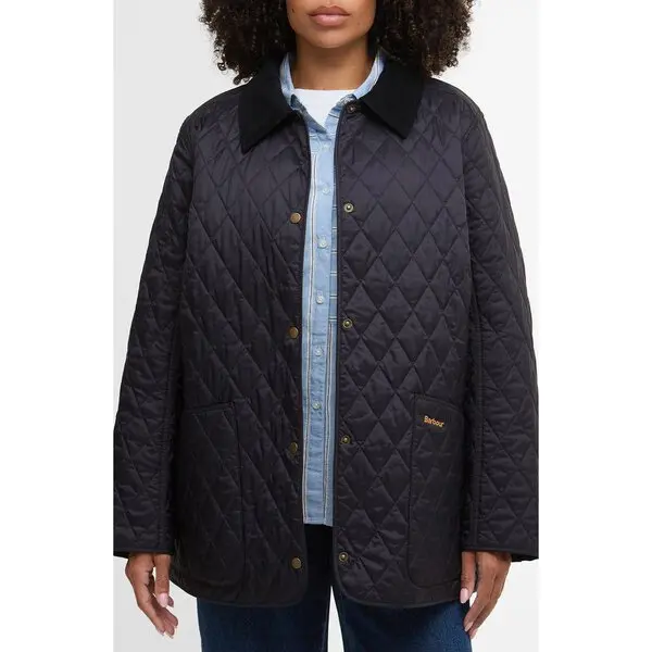 Barbour Annandale Quilted Barn Jacket - Navy