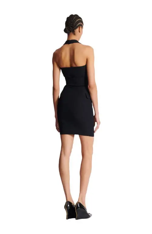 Balmain Grain De Poudre Wool Pencil Skirt