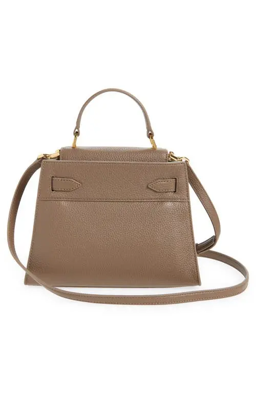 Veronica Beard Dash Leather Top Handle Bag - Bark