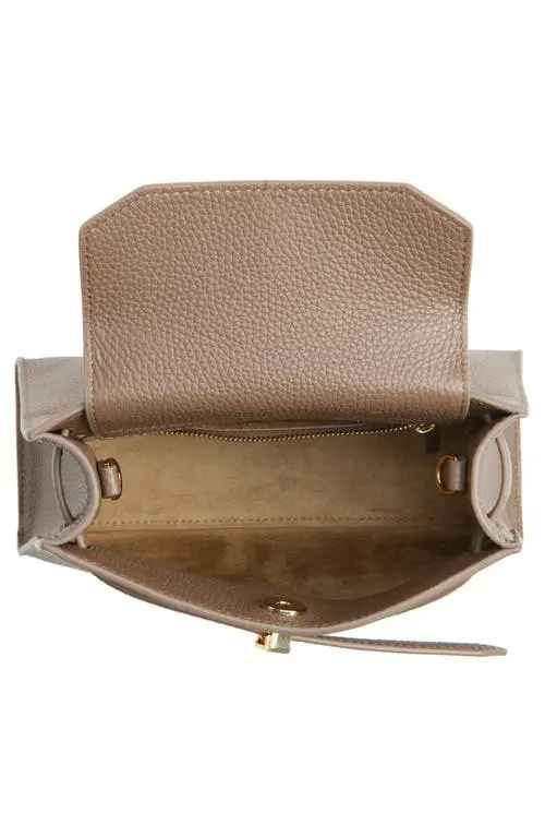 Veronica Beard Dash Leather Top Handle Bag - Bark