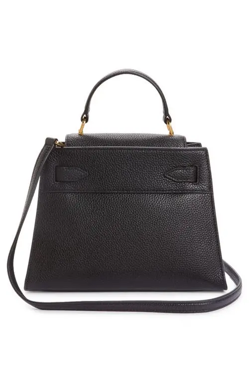 Veronica Beard Dash Leather Top Handle Bag - Black