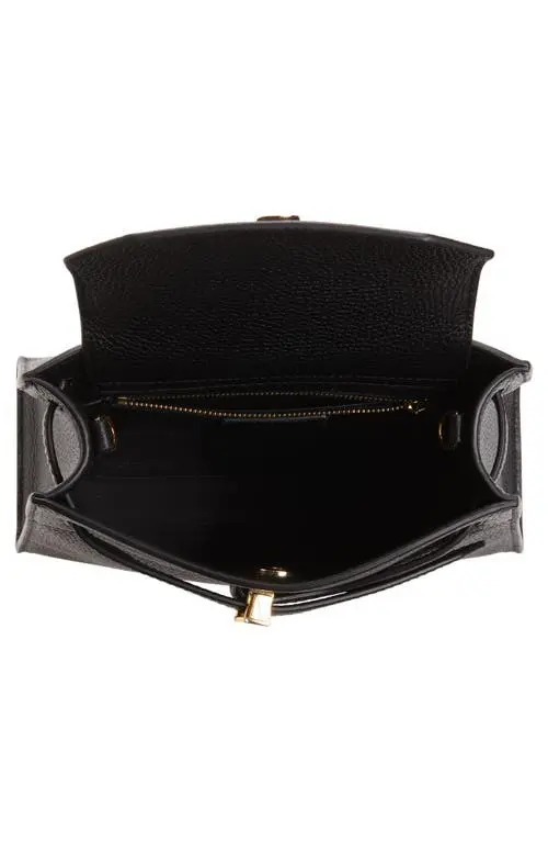 Veronica Beard Dash Leather Top Handle Bag - Black