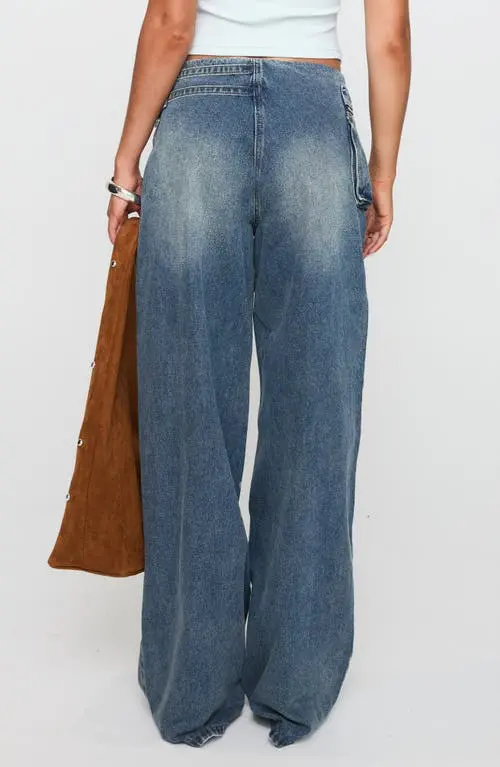 Princess Polly Platrow Wide Leg Cargo Jeans