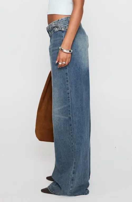 Princess Polly Platrow Wide Leg Cargo Jeans
