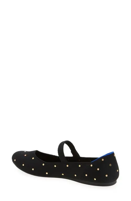 Rothy's The Square Mary Jane Flat - Studded Black
