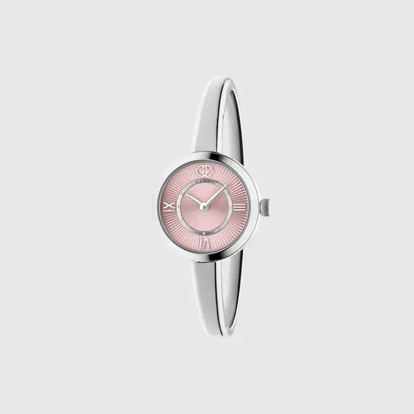 Gucci Watch With Bangle - Pink