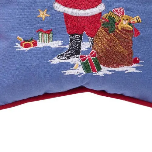 C&F HOME Santa And Cardinal Christmas Throw Pillow